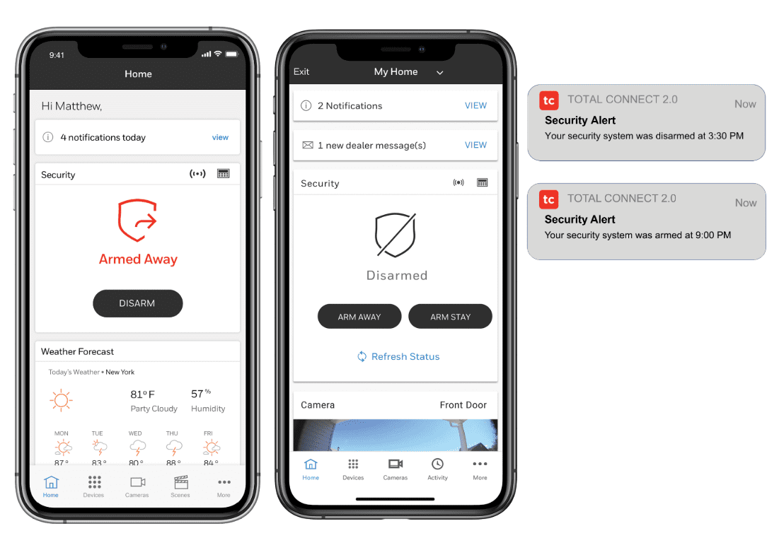 Total Connect Phones and Notifications - EPS Security